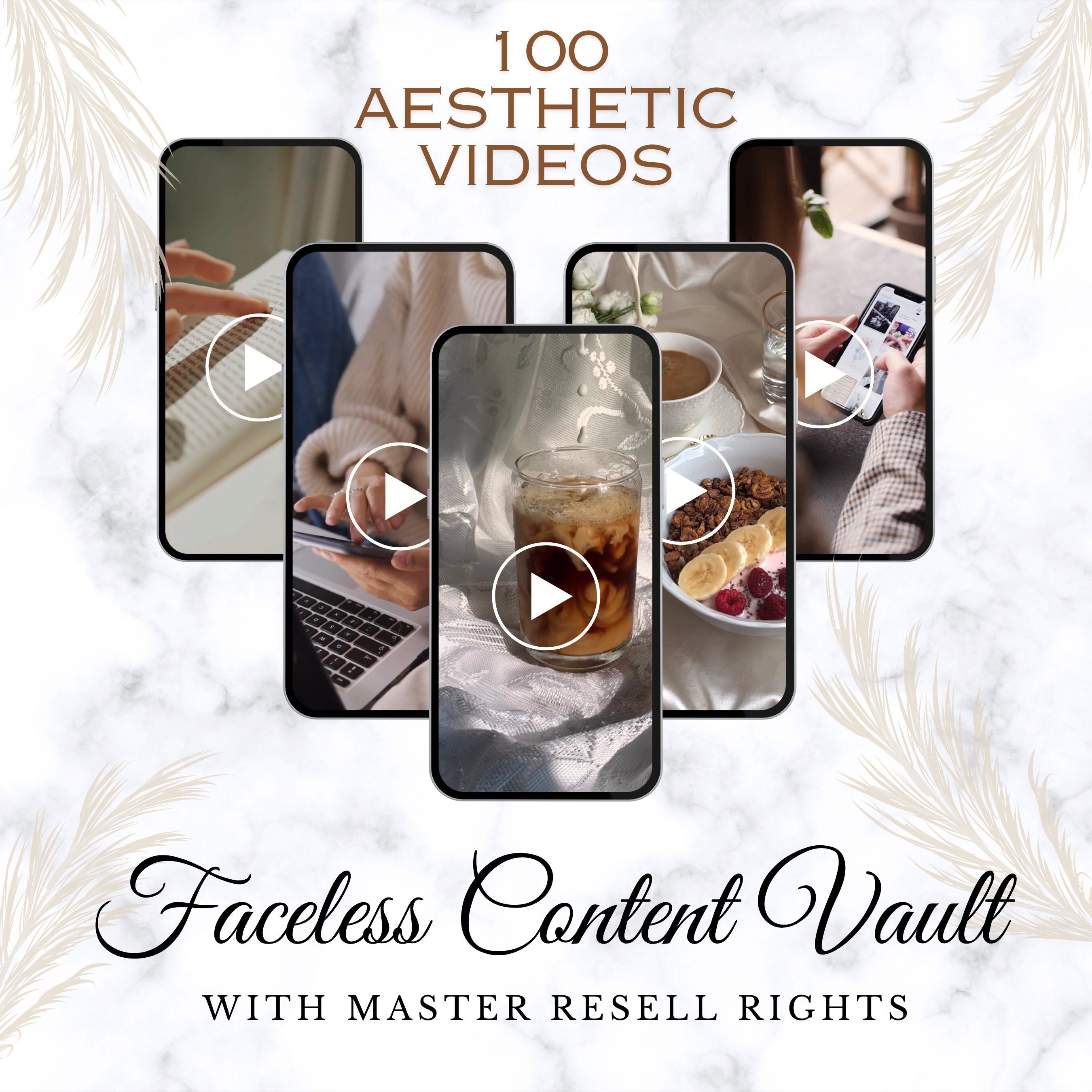 Faceless Content Vault! 100 HD Stock Videos + 40 Post & Stories ...