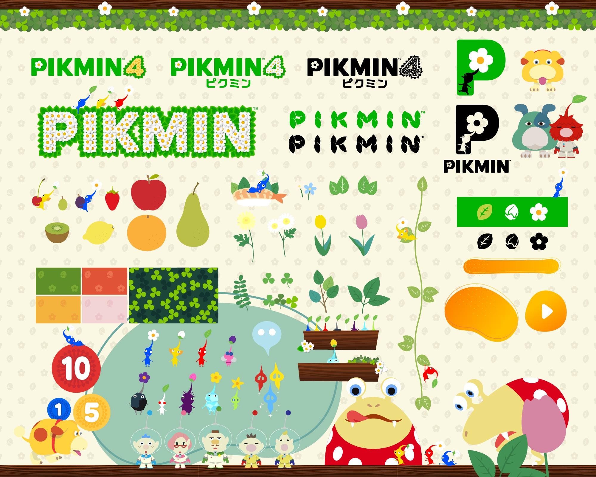 Pikmin Vector Bundle Digital Files / DIY Pikmin Gifts and Merchandise ...