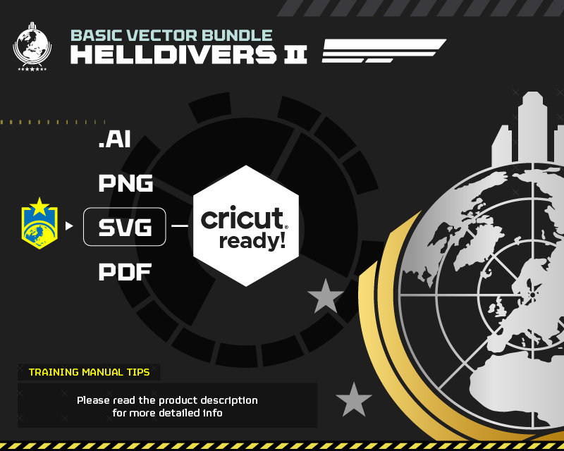 Helldivers II Basic Vector Bundle Digital Files / DIY Helldivers Gifts ...