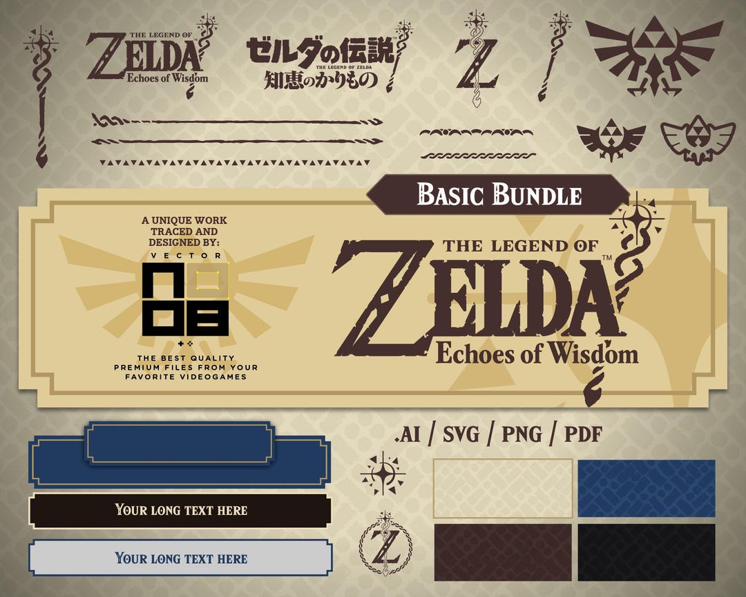 The Legend of Zelda Echoes of Wisdom Basic Bundle / SVG Bundle ...