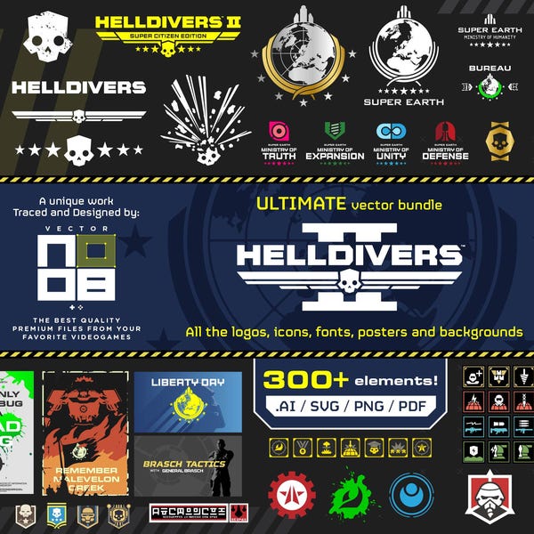 Helldivers Logos - Etsy