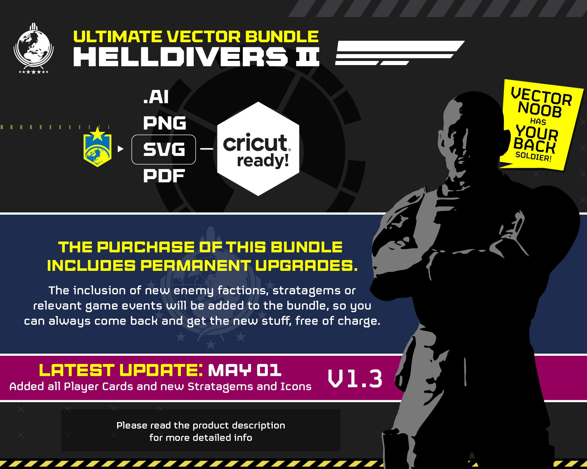 Helldivers II Ultimate Vector Bundle Digital Files / DIY Helldivers ...