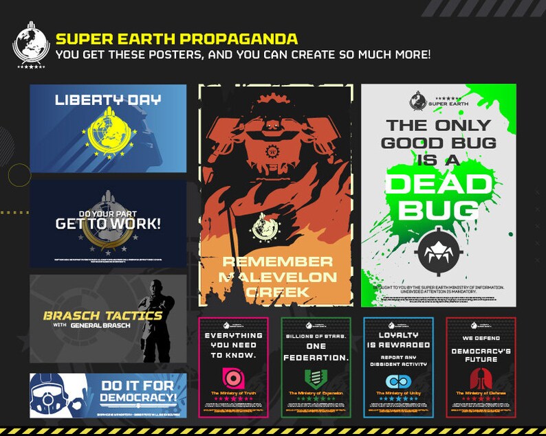 Helldivers II Ultimate Vector Bundle Digital Files / DIY helldivers ...