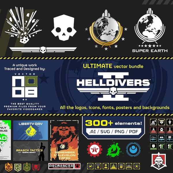Helldivers Logos - Etsy