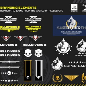 Helldivers II Basic Vector Bundle Digital Files / DIY Helldivers Gifts and Merchandise ...