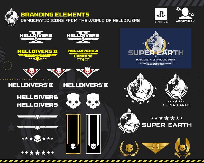 Helldivers II Basic Vector Bundle Digital Files / DIY Helldivers Gifts ...