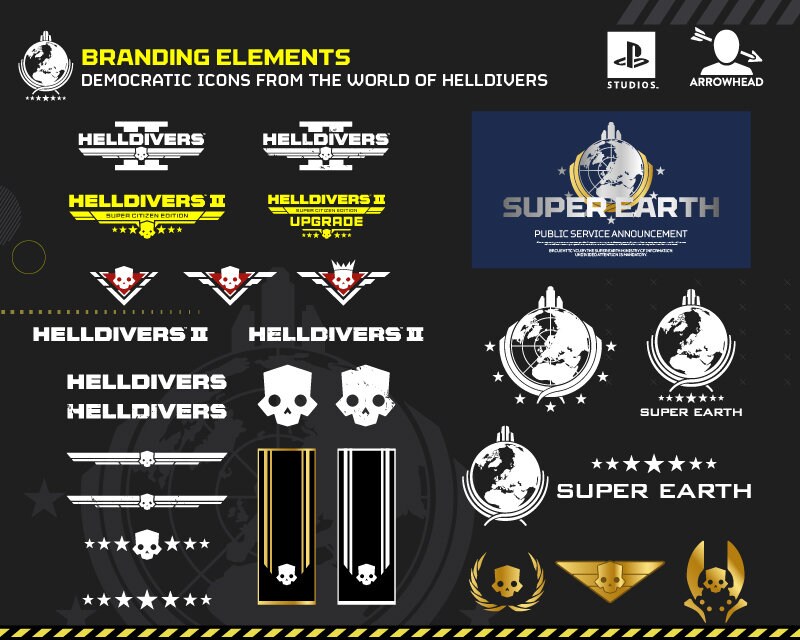 Helldivers II Basic Vector Bundle Digital Files / DIY Helldivers Gifts and Merchandise ...