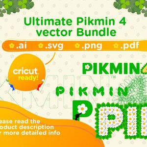 Pikmin 4 Vector Bundle Digital Files / DIY Pikmin Gifts and Merchandise ...