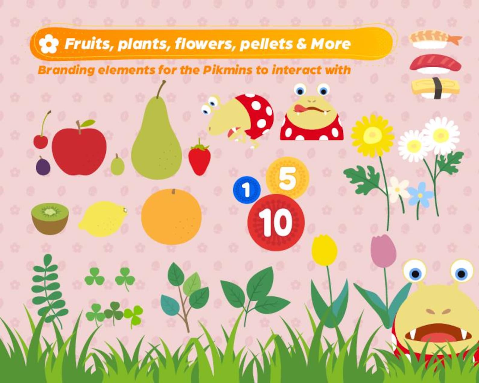 Pikmin Vector Bundle Digital Files / DIY Pikmin Gifts and Merchandise ...
