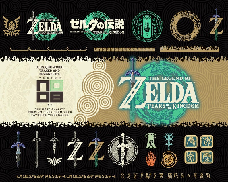 The Legend of Zelda Tears of the Kingdom / Nintendo / Cricut SVG ...