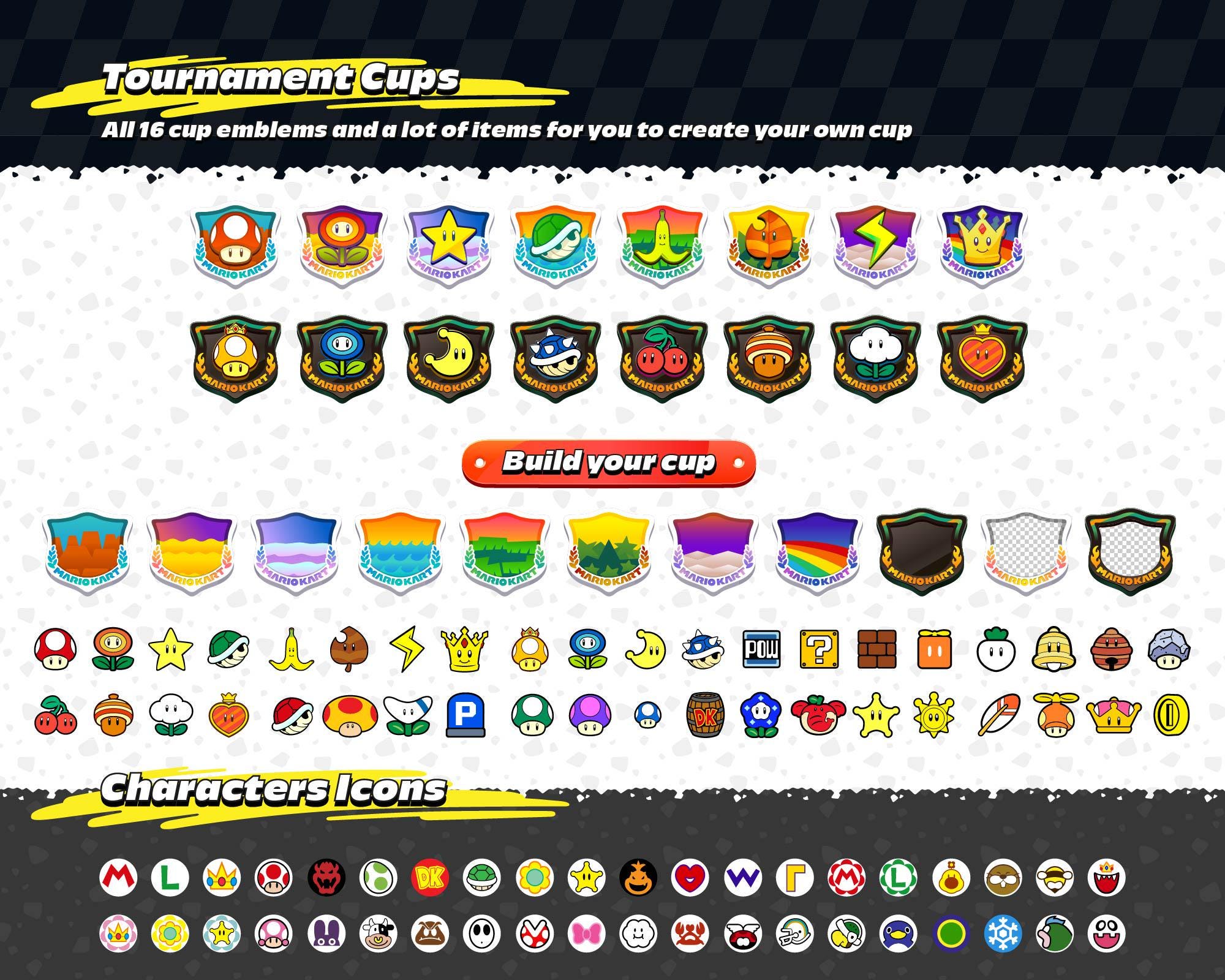 Mario Kart World Ultimate Bundle / MKW / DIY Gifts / Illustrator ...