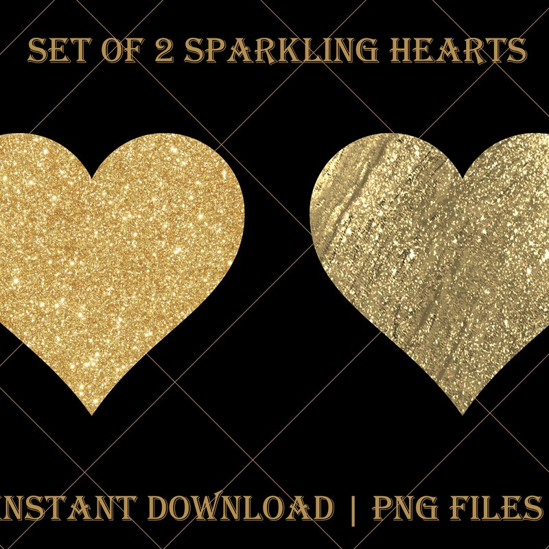 Gold Heart Stickers - Etsy