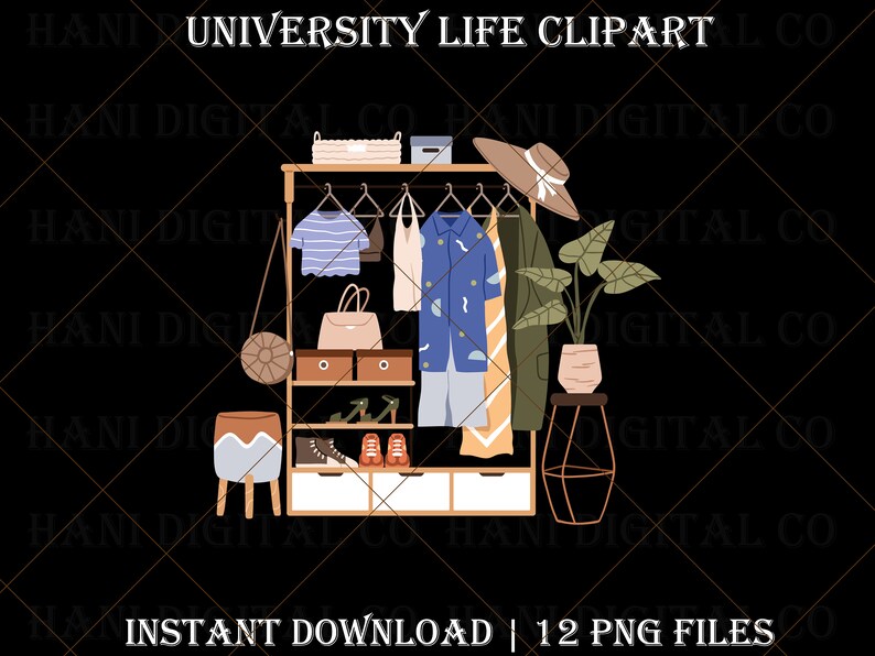 University Clipart, Uni Life Clipart, Uni Student Clipart, University ...