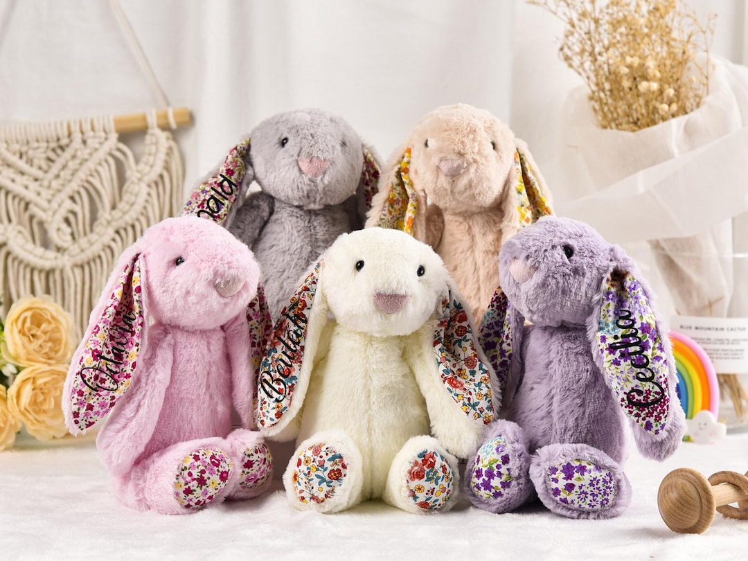 Personalized Bunnys, Plush Easter Rabbits, Stuffed Bunny Rabbit ...