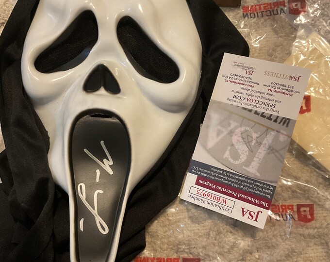 Matthew Lillard Signed Scream Ghostface Mask. - Etsy