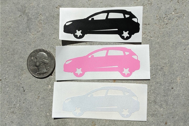 Mini Subaru Crosstrek Sticker Crosstrek Silhouette Small Vinyl Sticker ...