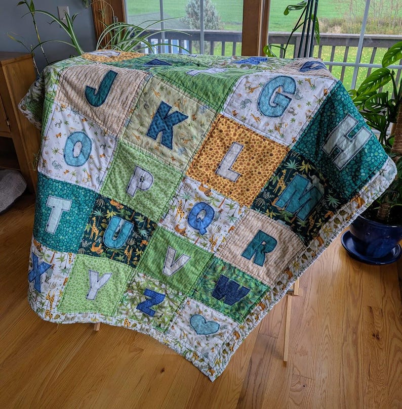 Alphabet Baby Quilt ***PDF PATTERN*** - Etsy
