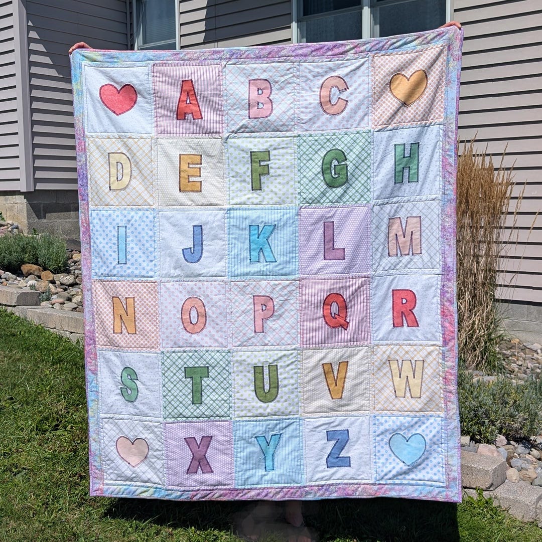 Alphabet Baby Quilt ***PDF PATTERN*** - Etsy