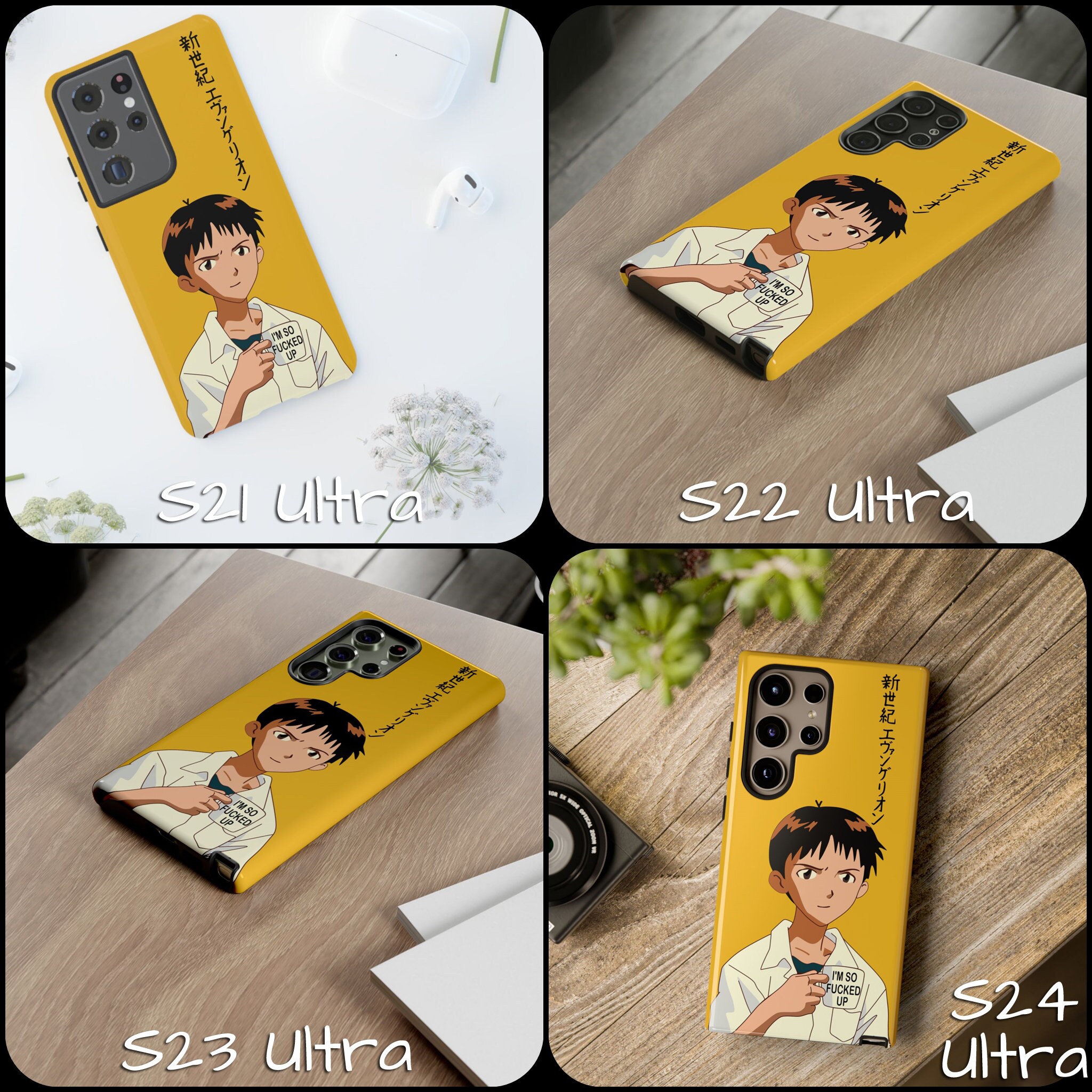 Neon Genesis Evangelion Shinji Phone Case Cover / iPhone Google Pixel ...
