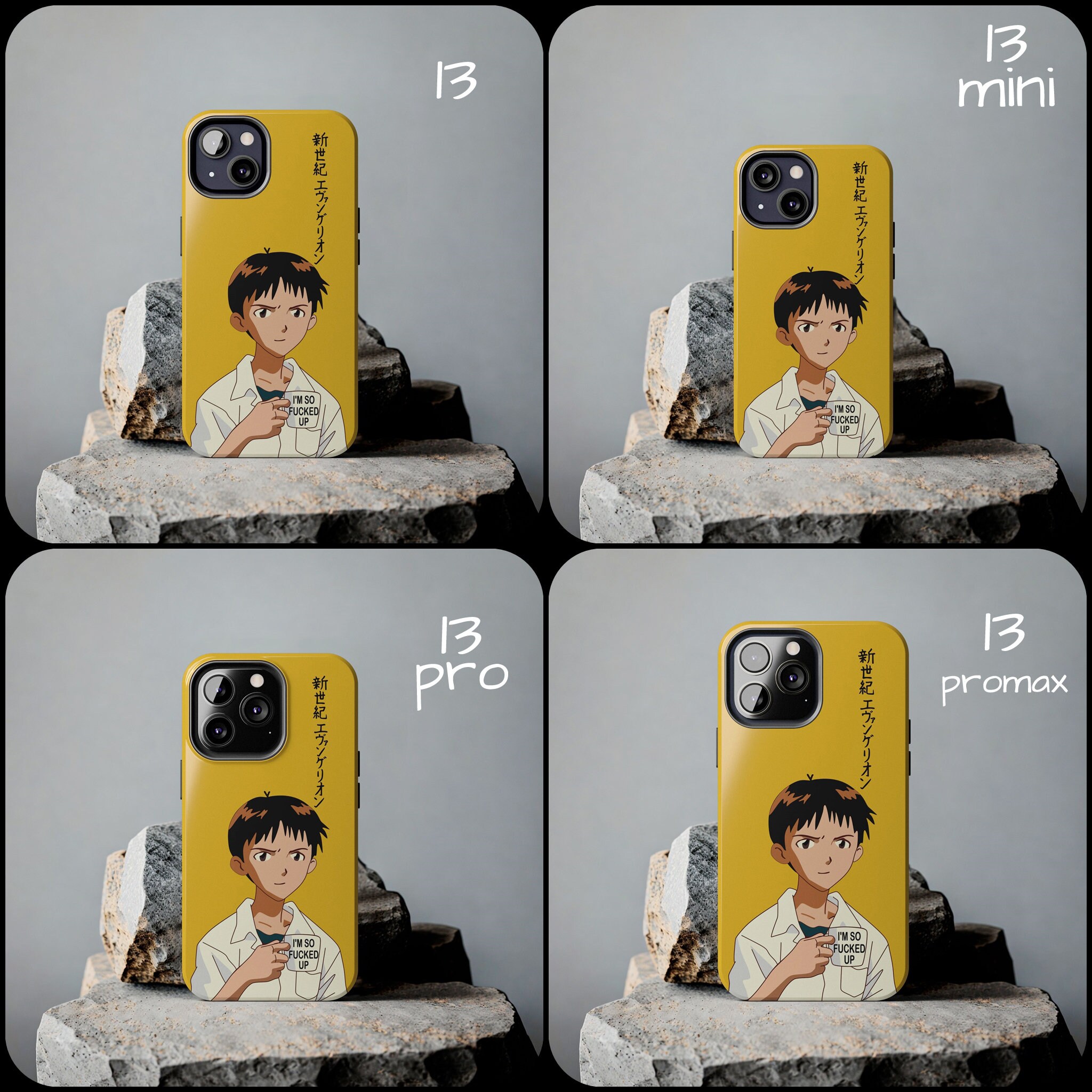 Neon Genesis Evangelion Shinji Phone Case Cover / iPhone Google Pixel ...