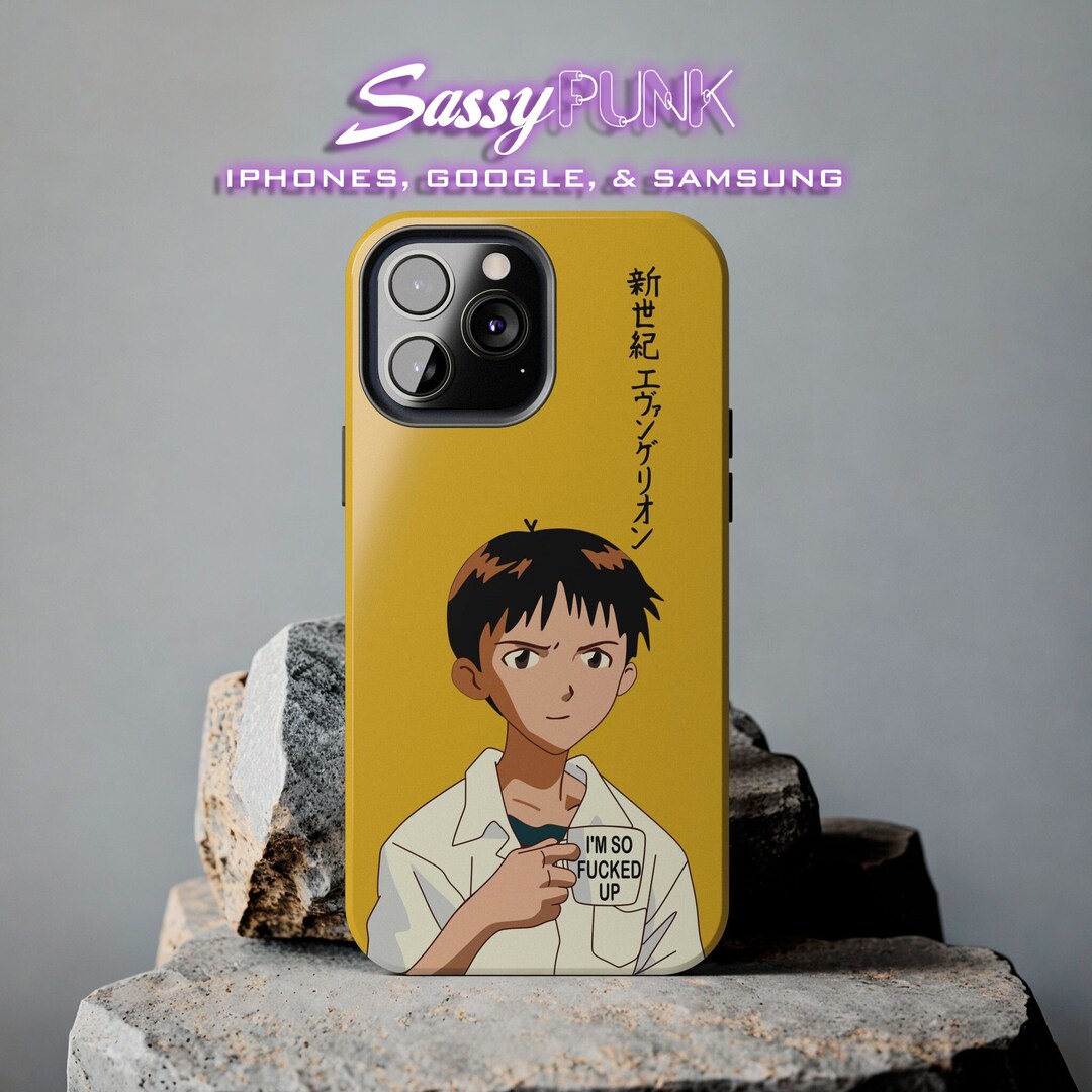 Neon Genesis Evangelion Shinji Phone Case Cover / iPhone Google Pixel ...