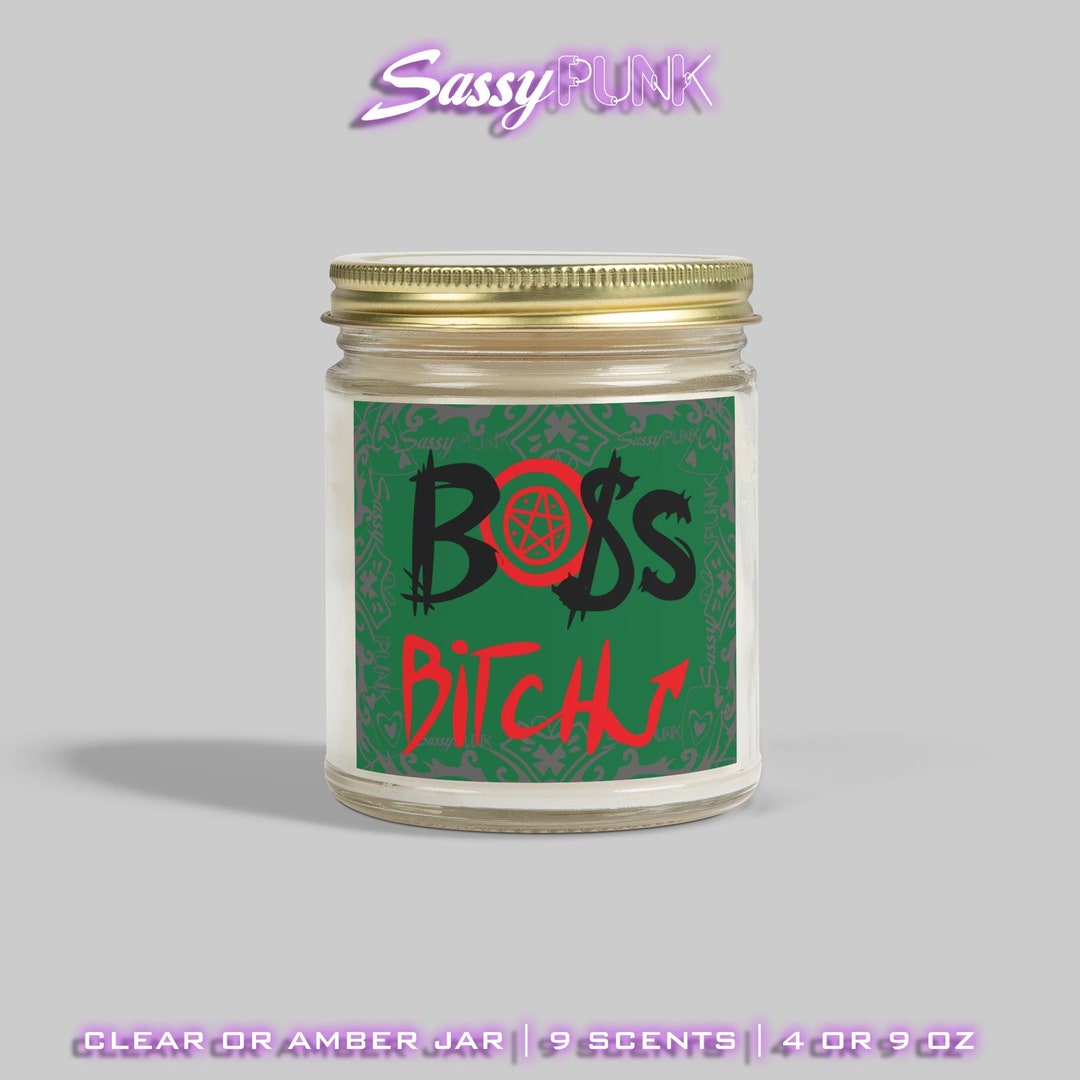 Boss Bitch Scented Candles Blitzo Helluva Boss Gift Fan or Hazbin Hotel ...