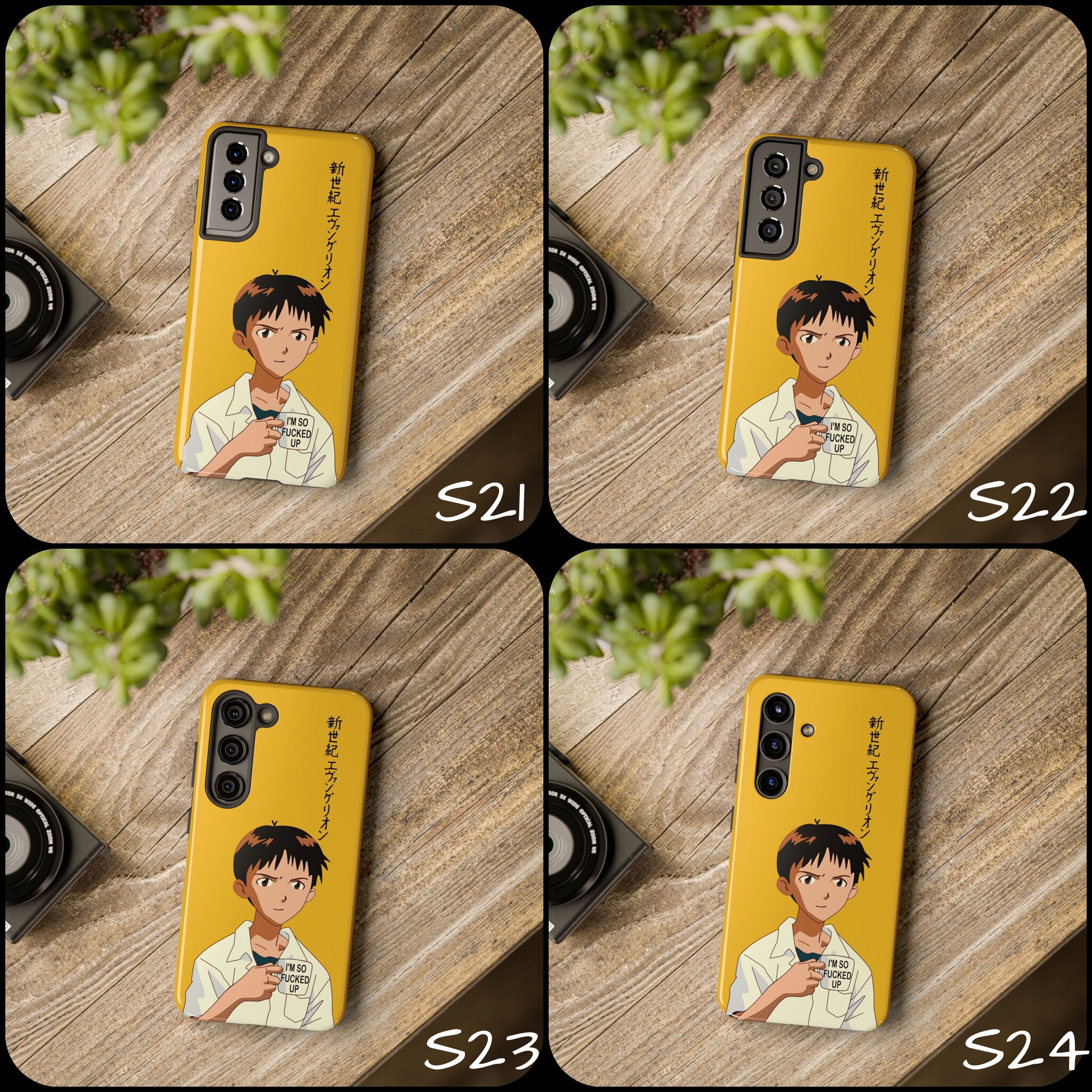 Neon Genesis Evangelion Shinji Phone Case Cover / iPhone Google Pixel ...