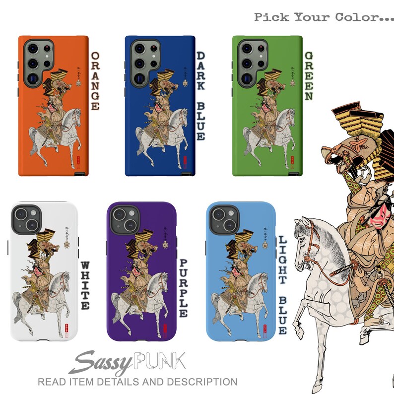 Sassy Punk's Samurai Tough Cases Iphones, Google Pixel, Samsung Galaxy ...
