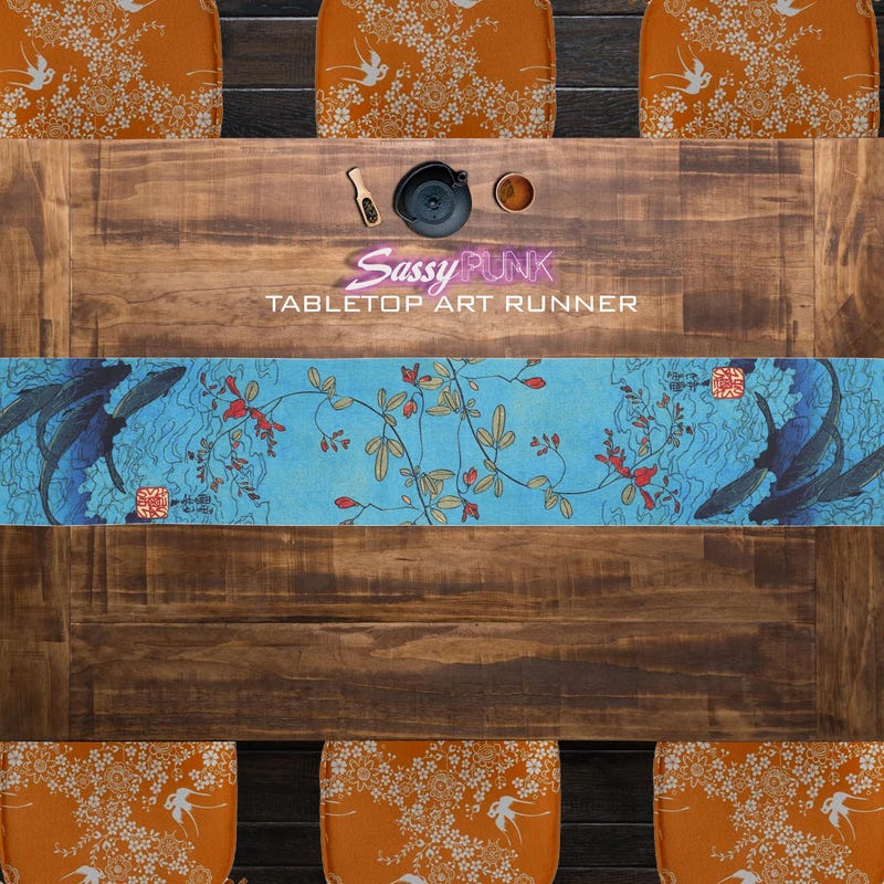 Japanese Table Runner - Etsy