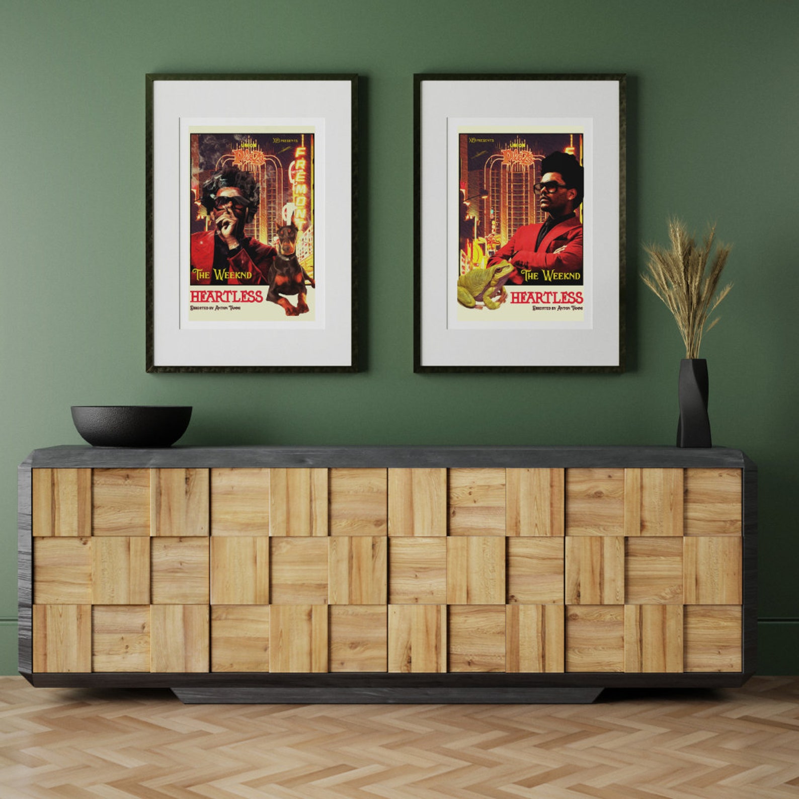 Vintage Heartless Poster the Weeknd Pop Kraft Paper Music Poster Home ...