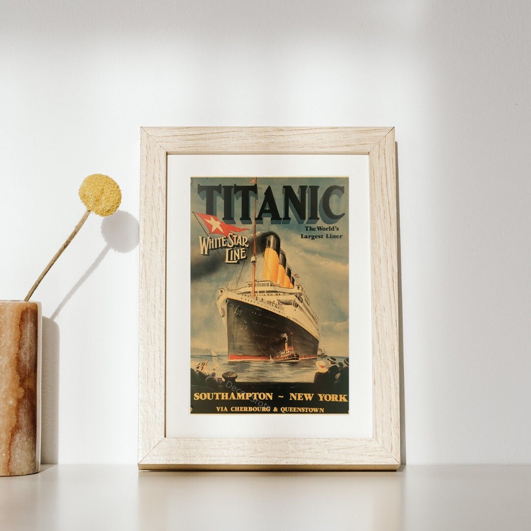 Vintage Titanic Poster Classic Movies Kraft Paper Home - Etsy