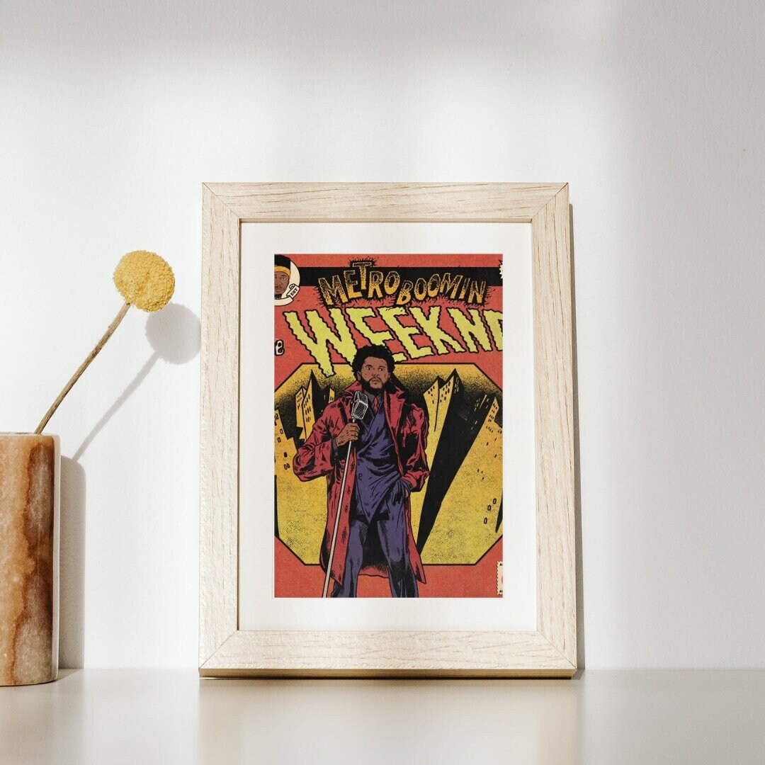 The Weeknd Comic Poster the Weeknd Pop Canvas Print - Etsy