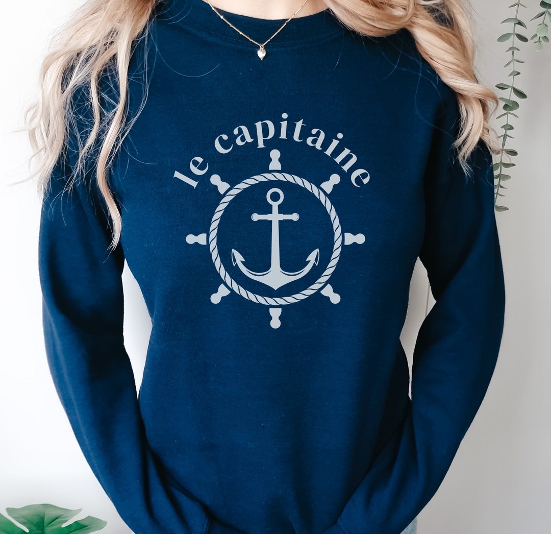 Le Capitaine Crewneck 2024 Beach Sweatshirt Aesthetic Crewneck Boat ...