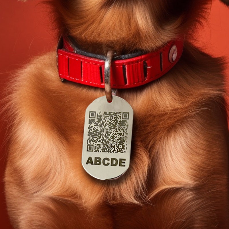 Qr Code Dog Tag - Etsy