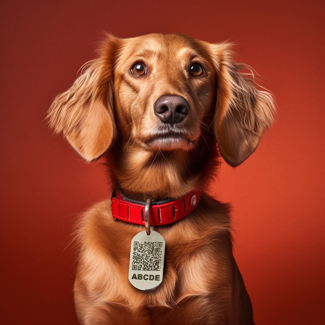 Personalized QR Code Dog Tags Connect With Style - Etsy