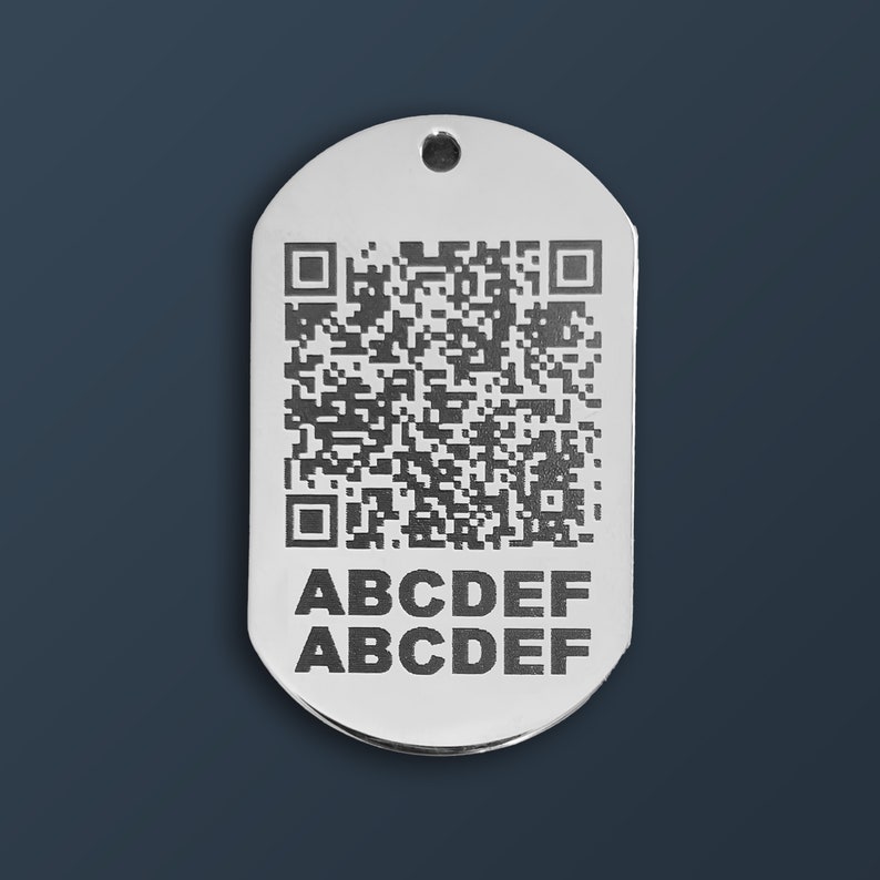 Personalized QR Code Dog Tags Connect With Style - Etsy