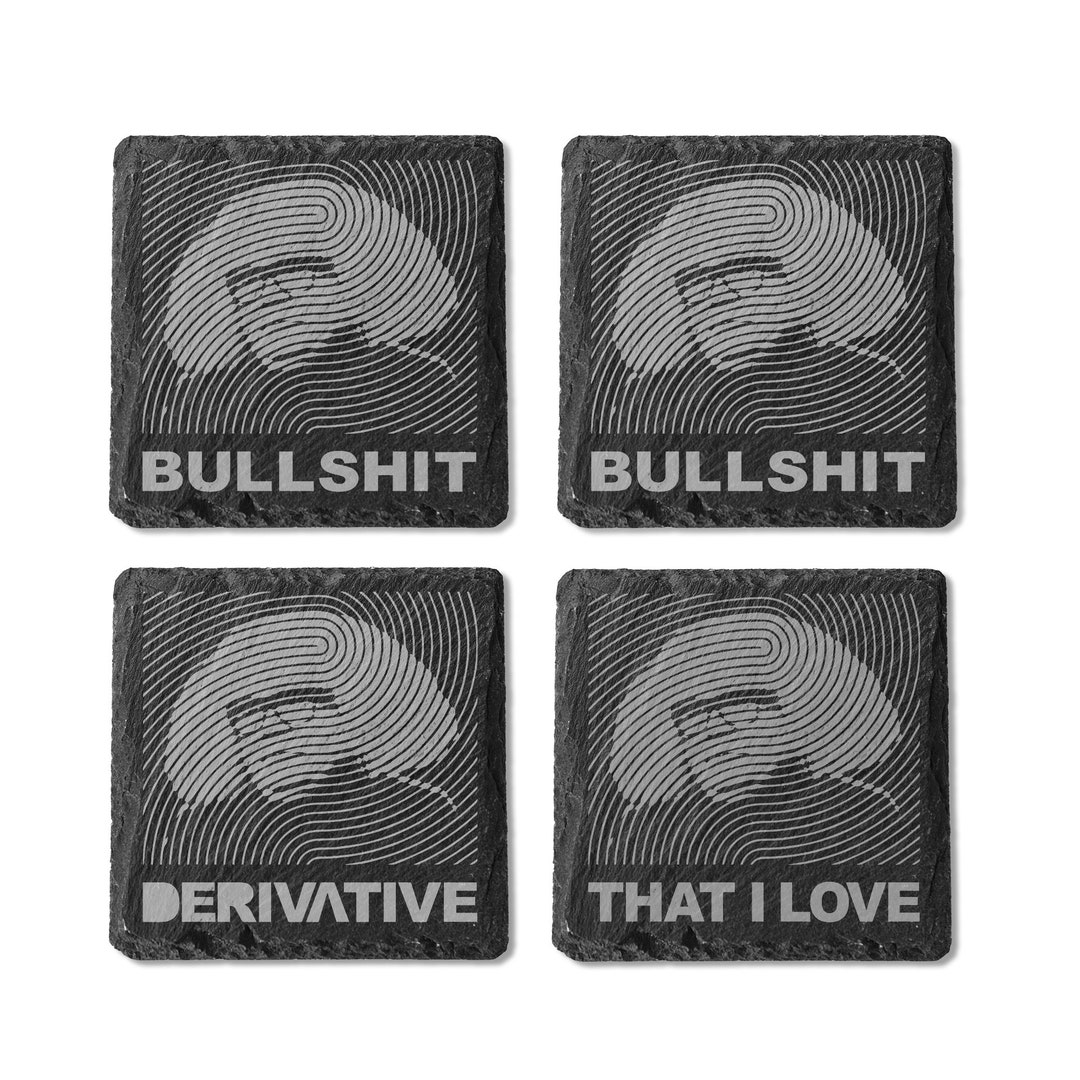 Frank Reynolds (ongo Gablogian) Set of 4 Slate Drink Coasters ...