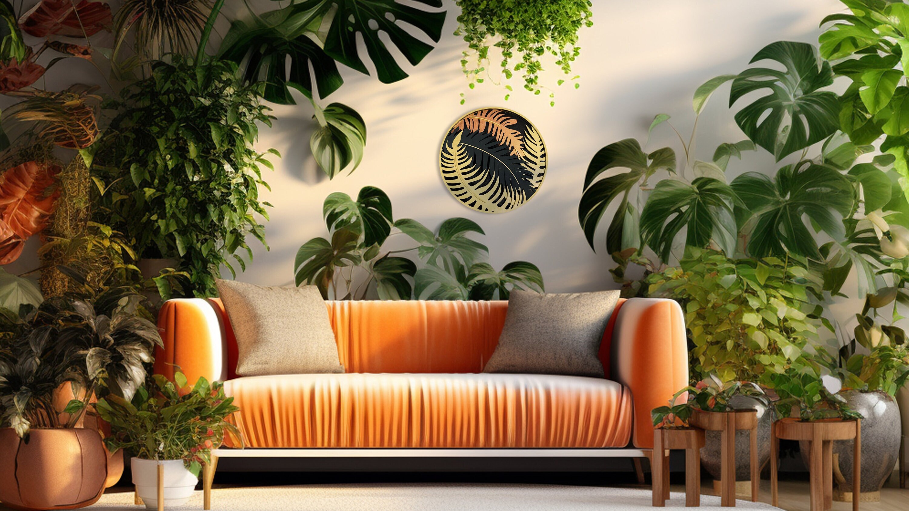 Artistic Laser-cut Wood Piece With Fern Leaves - Etsy