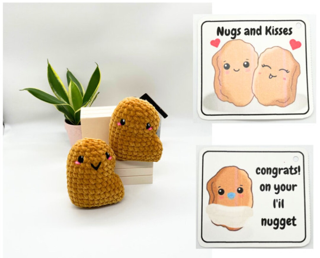 Custom Crochet Chicken Nugget Plushie Amigurumi Couple Gift Baby Gift ...