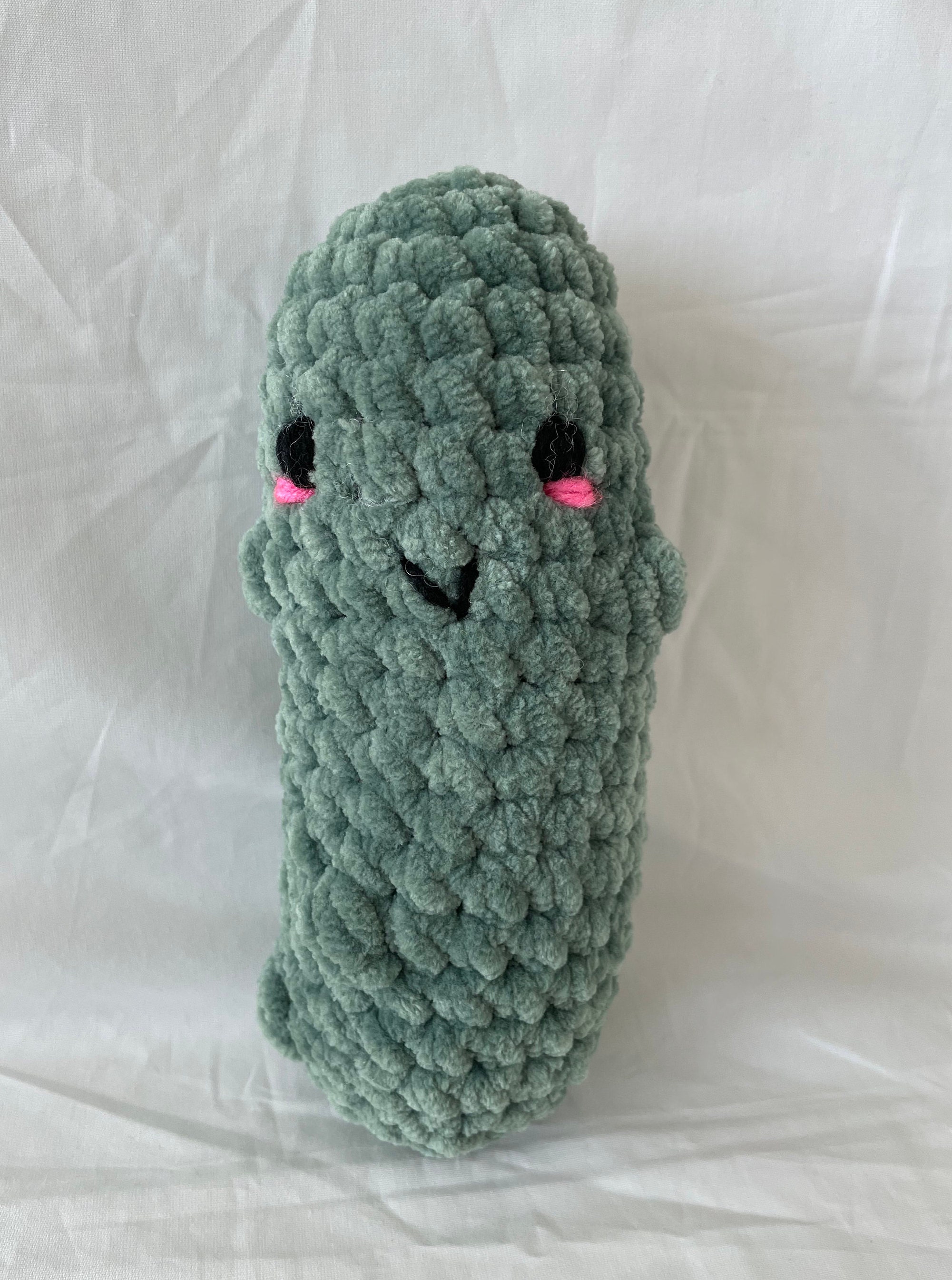 Custom Crochet Pickle Plushie, Emotional Support Pickle, Big Dill ...