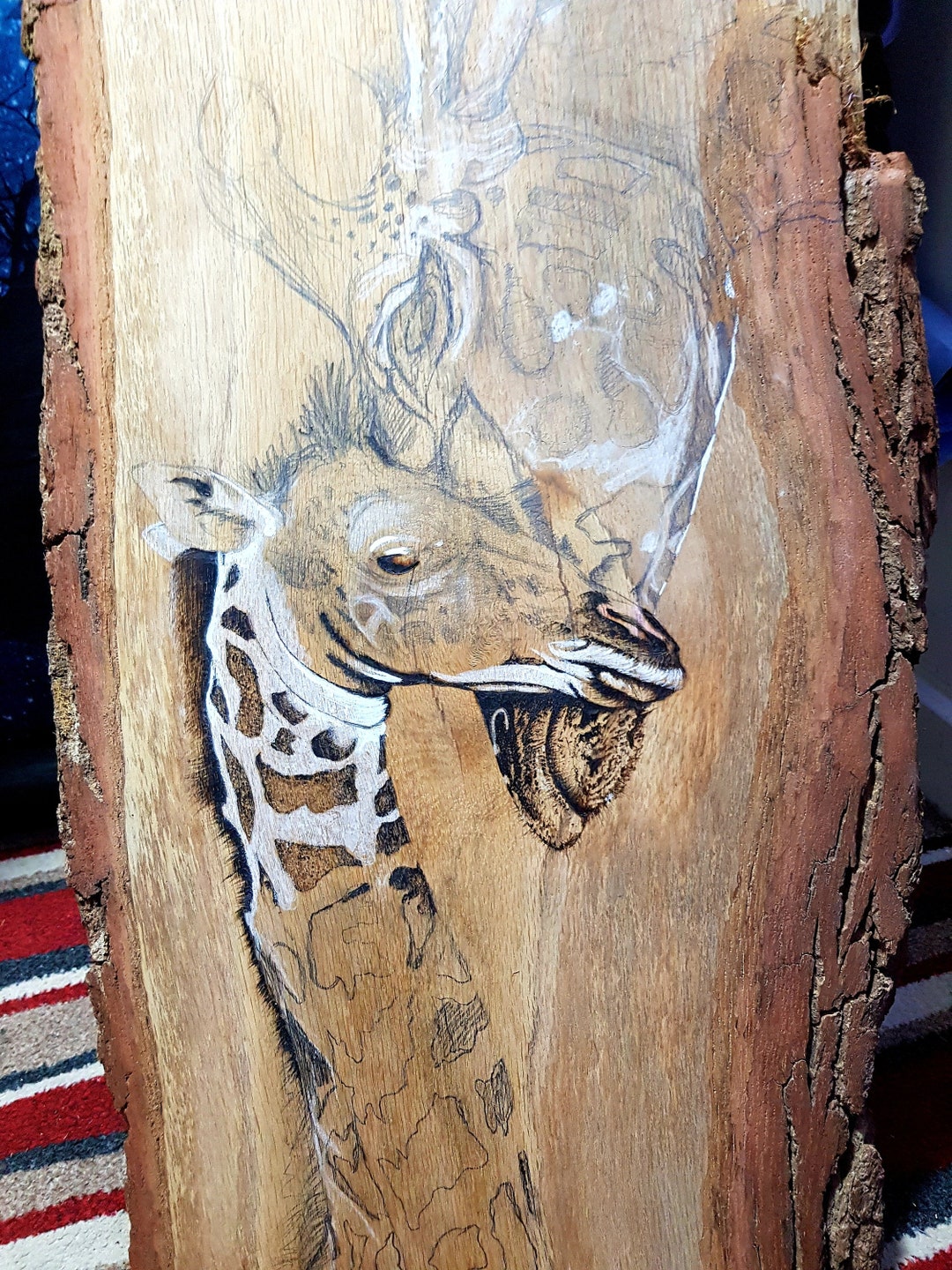 Wall Art Deco, Pyrography, Wild Animals. - Etsy