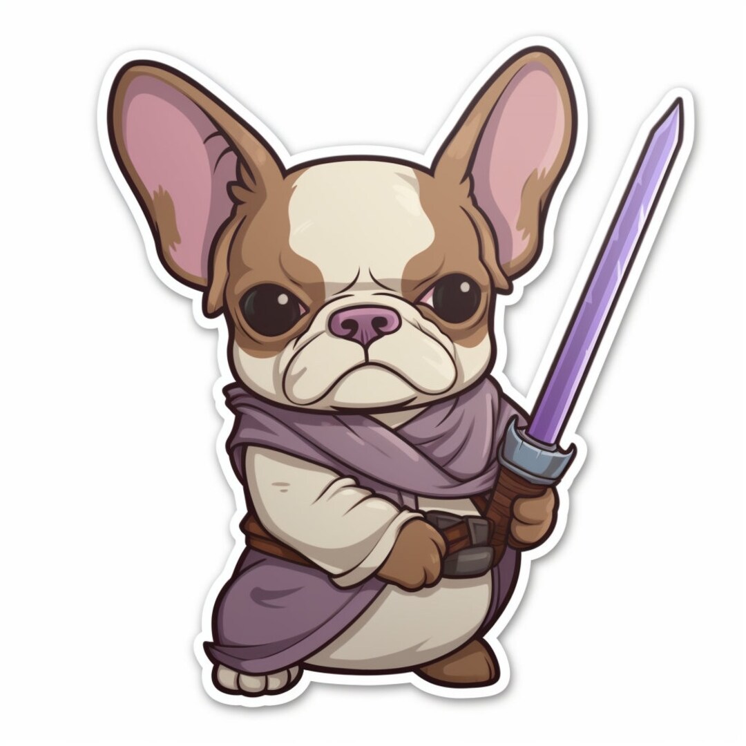 Lilac Frenchie Sticker Pack - Etsy