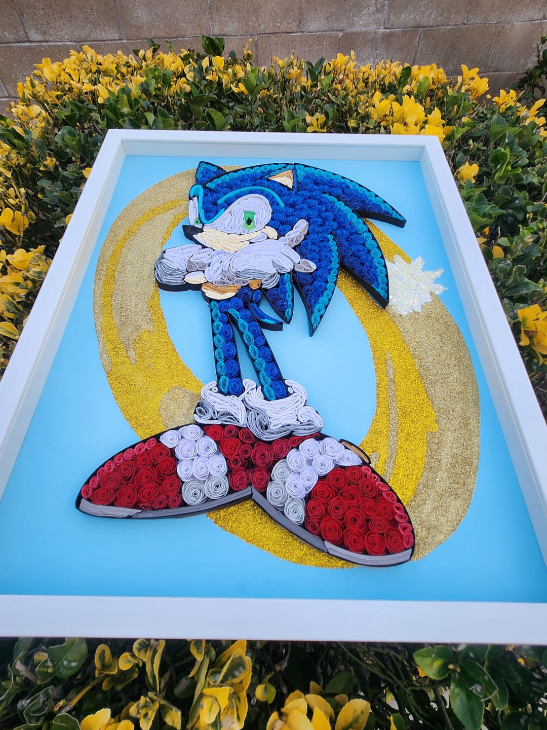 16x20 Sonic the Hedgehodlg Inspired Shadowbox - Etsy