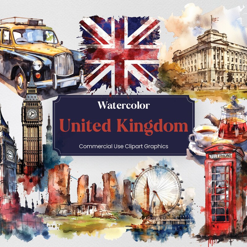 British Clipart - Etsy