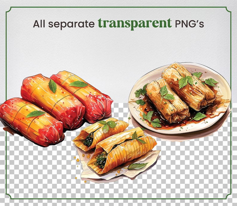 Watercolor Tamales, 27 Mexican Cuisine, Food Culture Culinary Eating ...