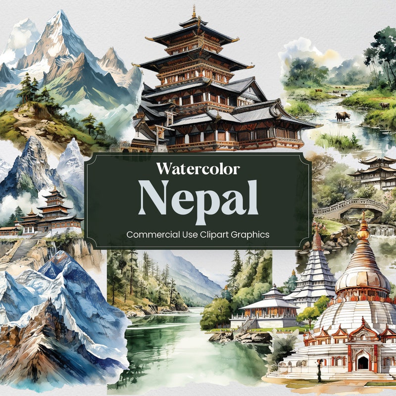 Nepal Clipart - Etsy