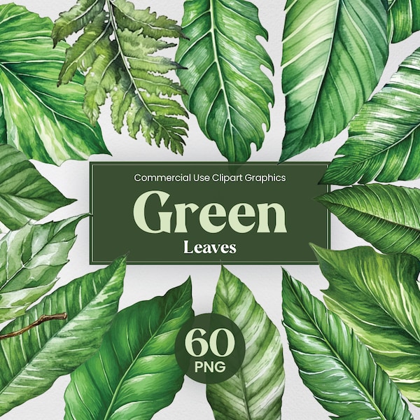 Green Plant Art - Etsy