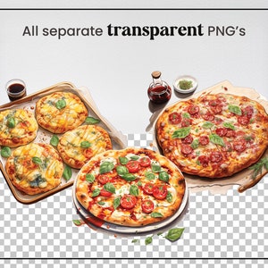 Watercolor Pizza, 28 Italian Cuisine, Food Culture Culinary Eating ...