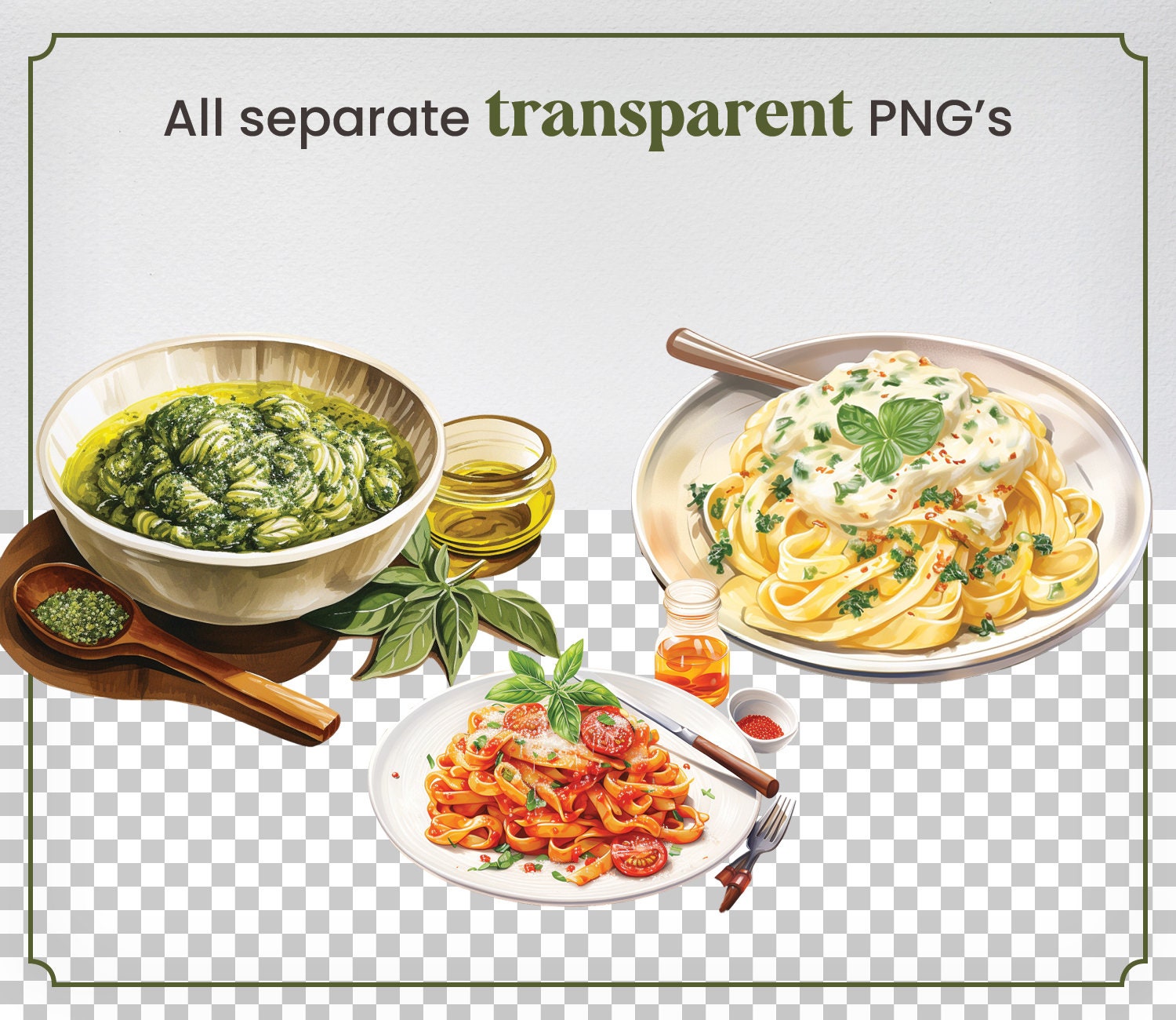 Watercolor Pasta, 28 Italian Cuisine, Food Culture Culinary Eating ...