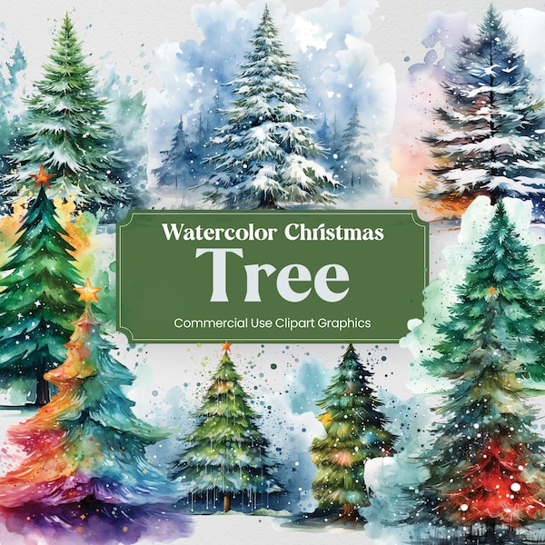 Watercolor Tree Art - Etsy